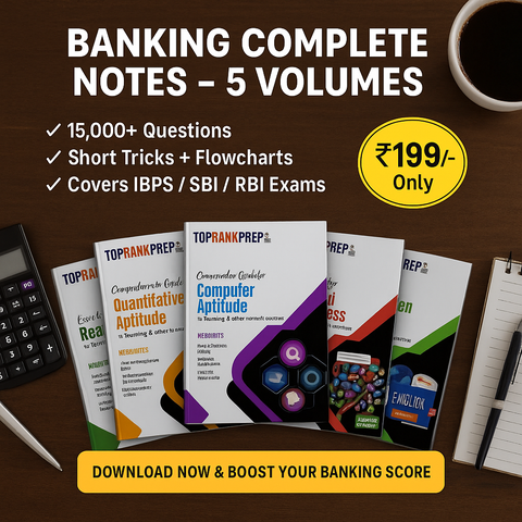 Banking Exam Notes 2026 | IBPS PO Study Material – TopRankPrep